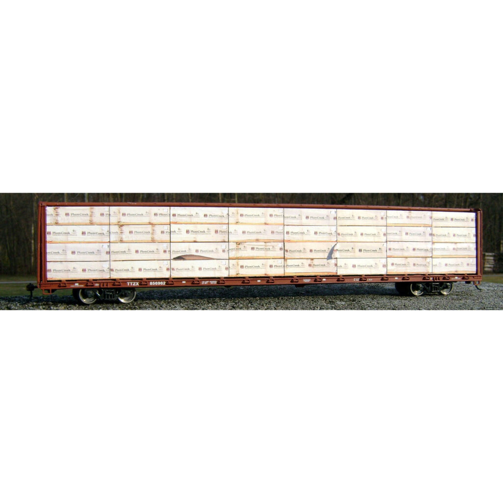 Columbus Trainmaster HO Scale Centerbeam Lumber Load Plum Creek ...