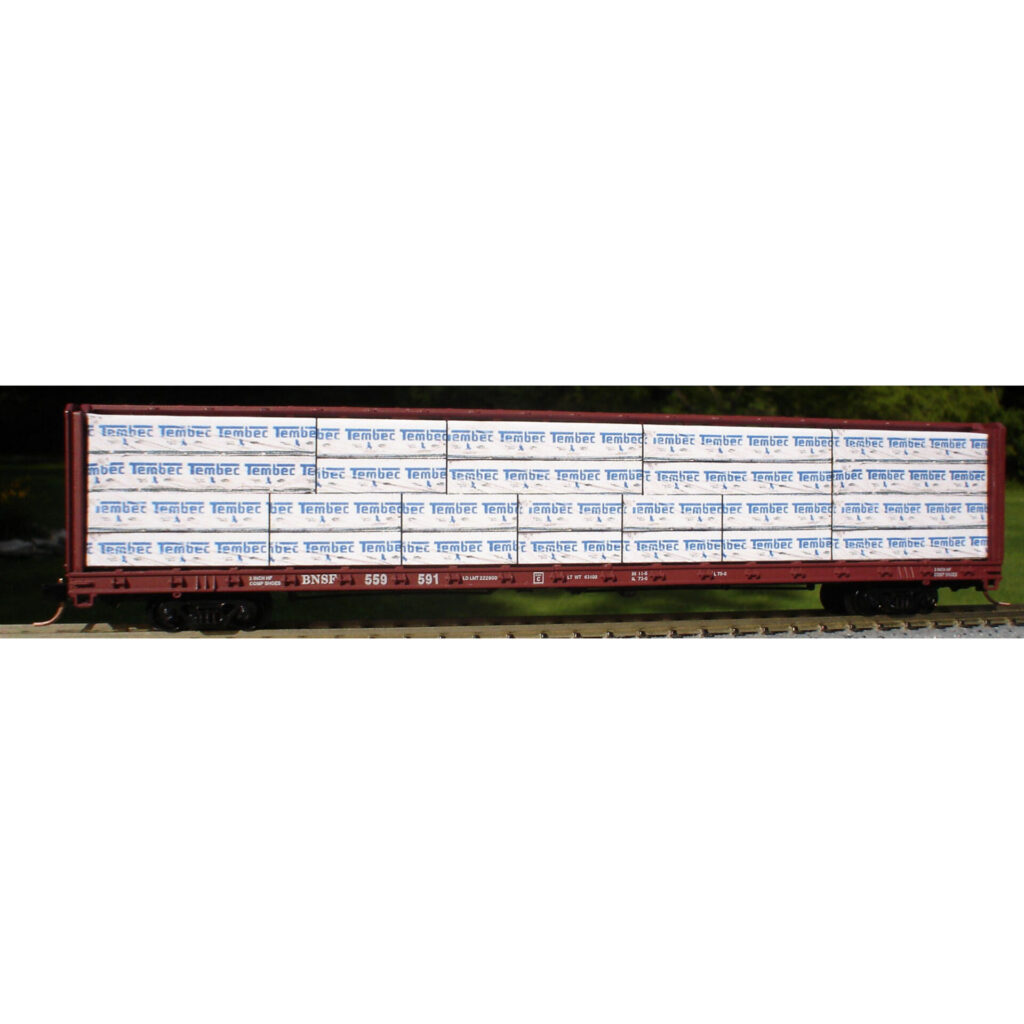 Columbus Trainmaster HO Scale Centerbeam Lumber Load Tembec - Spring ...