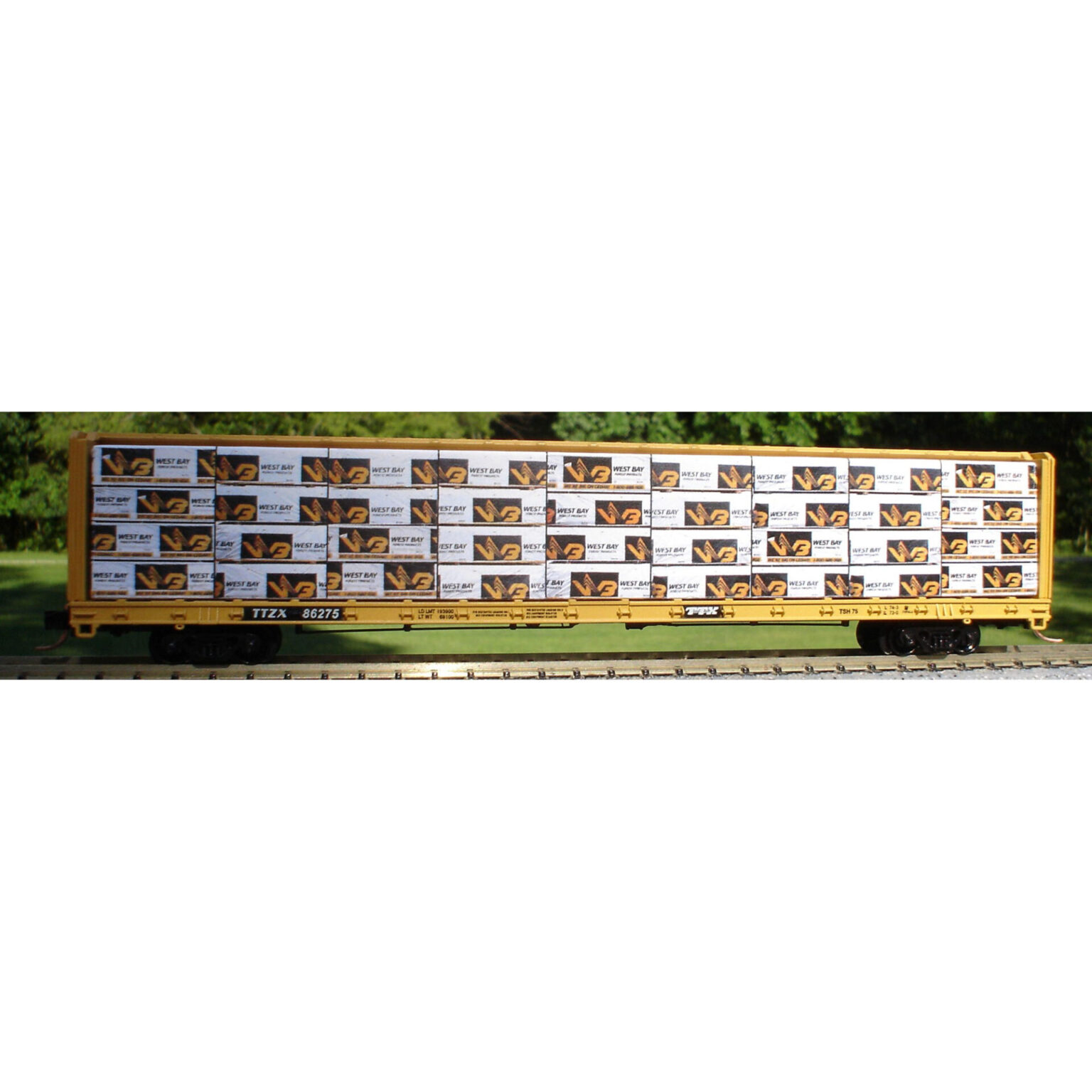 Columbus Trainmaster HO Scale Centerbeam Lumber Load West Bay - Spring ...