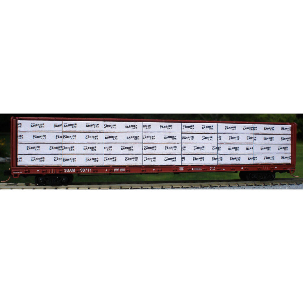 Columbus Trainmaster HO Scale Centerbeam Lumber Load Western Carrier ...