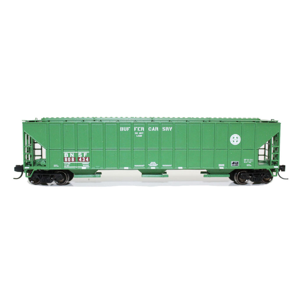 Fox Valley Models N FMC 4700 3-Bay Covered Hopper BNSF "Green, Buffer ...