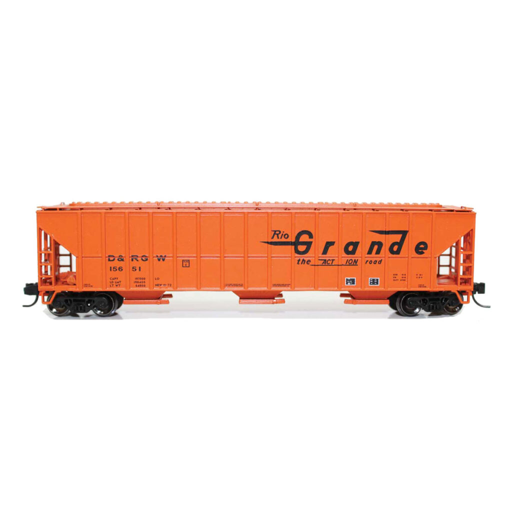 Fox Valley Models N FMC 4700 3-Bay Covered Hopper Denver & Rio Grande ...