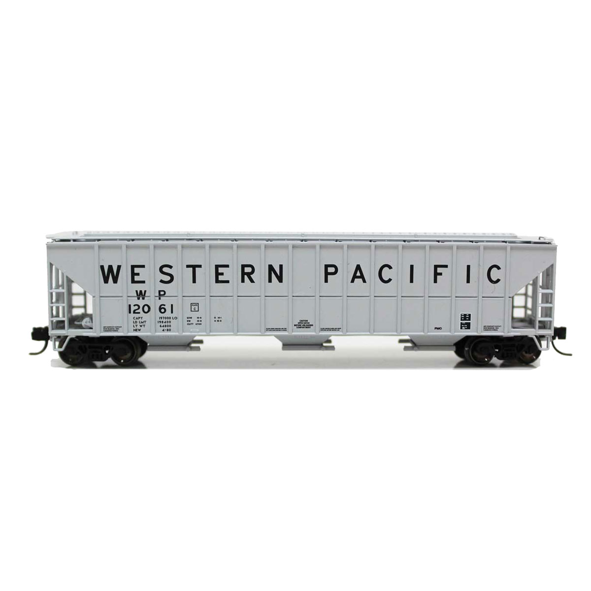 Fox Valley Models N FMC 4700 3-Bay Covered Hopper Western Pacific ...
