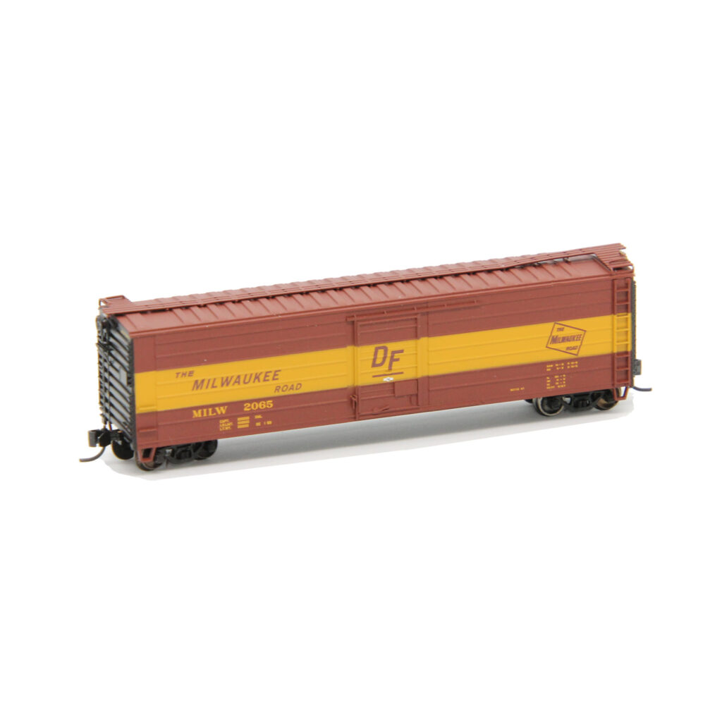 Fox Valley Models N 50' Single-Door Rib-Side Box Car Milwaukee Road ...