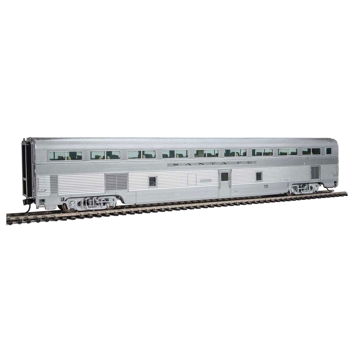 Walthers Proto HO 85' Budd Hi-Level 72 Seat Coach Santa Fe "Standard w ...