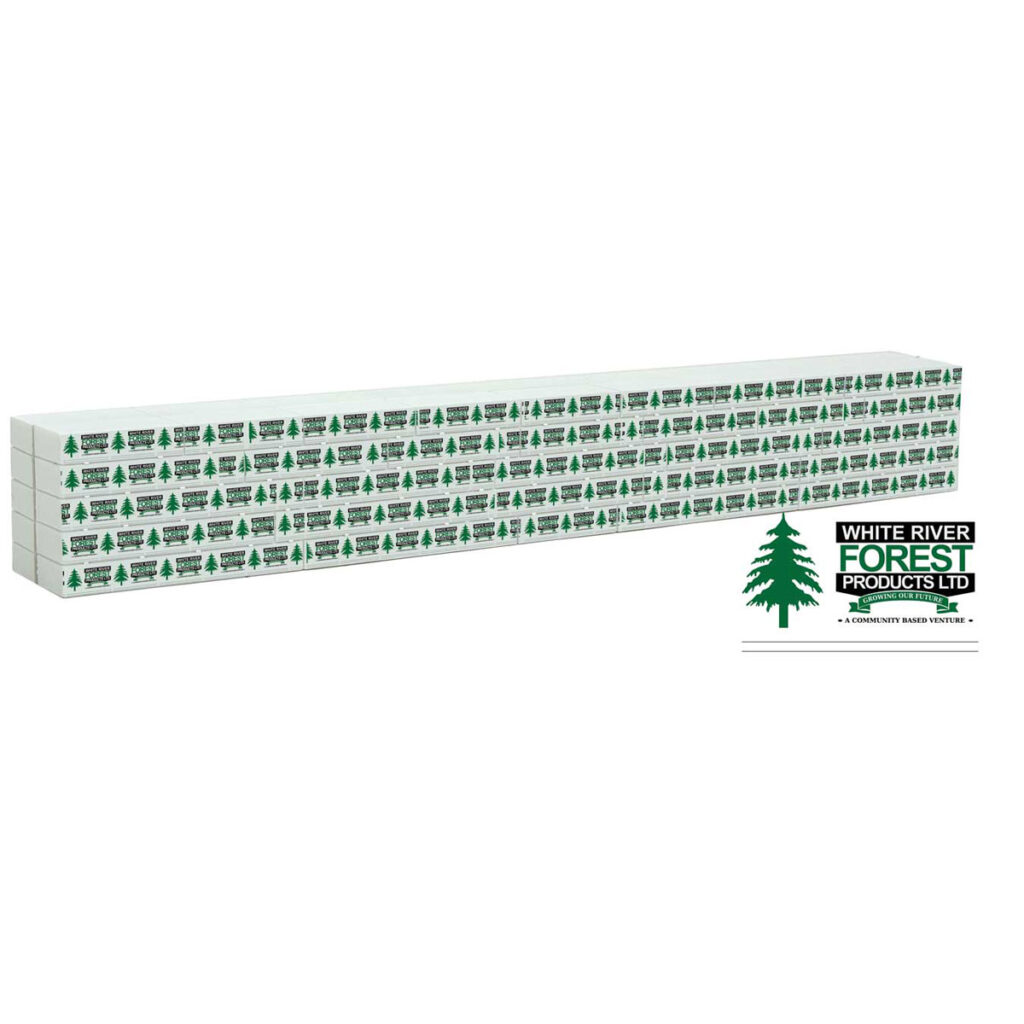 Walthers SceneMaster HO Scale Centerbeam Wrapped Lumber Load White ...