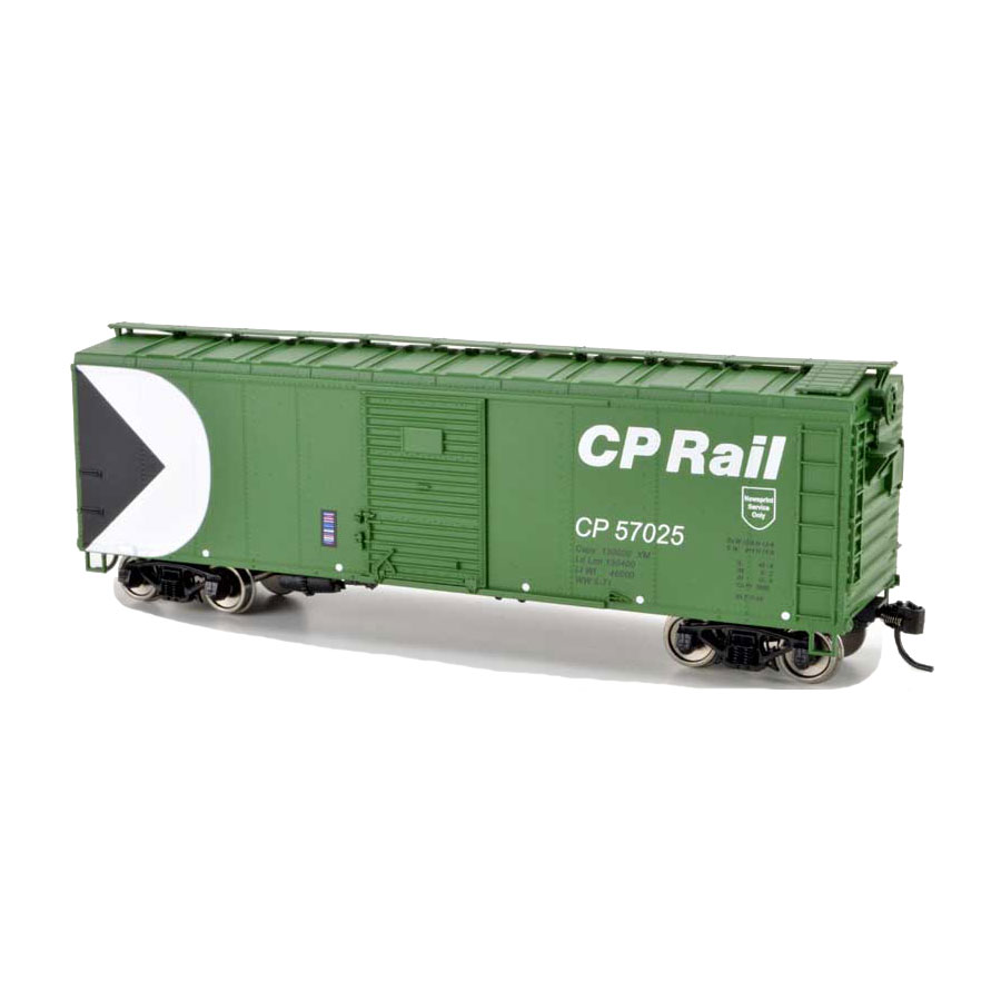 Bowser HO 40' Single Door Box Car Canadian Pacific "Newsprint" - Spring ...