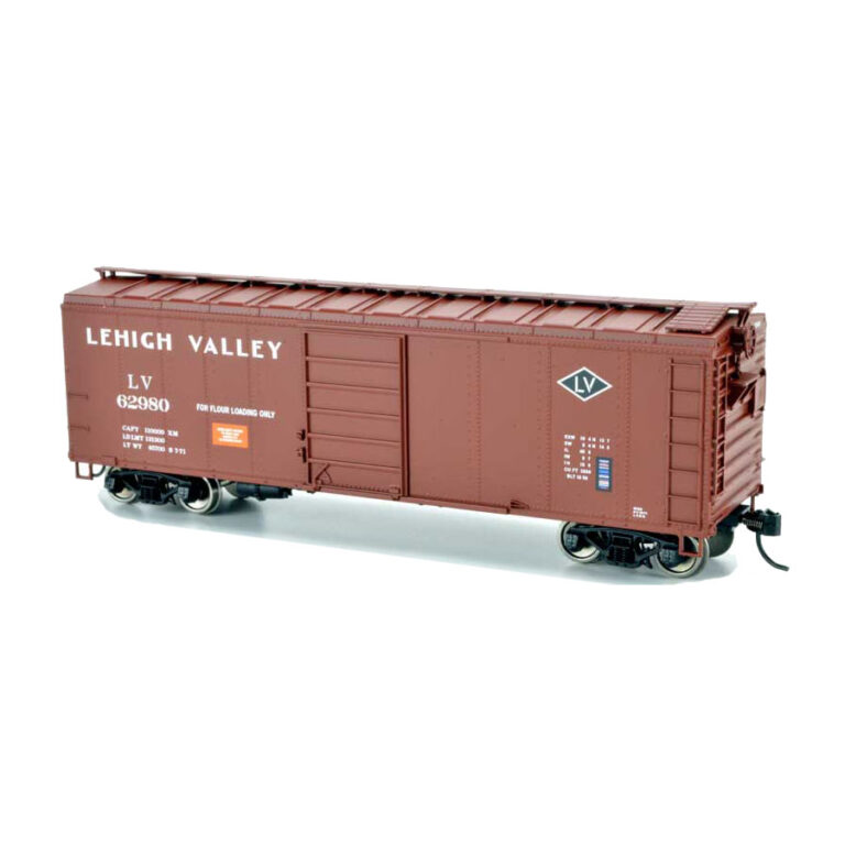 Bowser HO 40' Single Door Box Car Lehigh Valley "Flour Loading Only ...