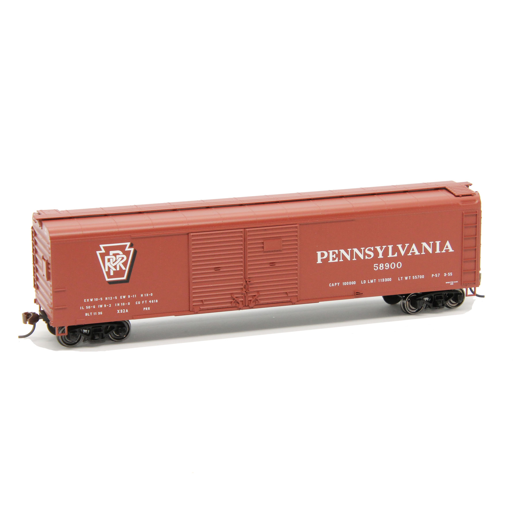 Bowser HO 50' X32 Double Door Box Car Pennsylvania "Shadow Keystone ...