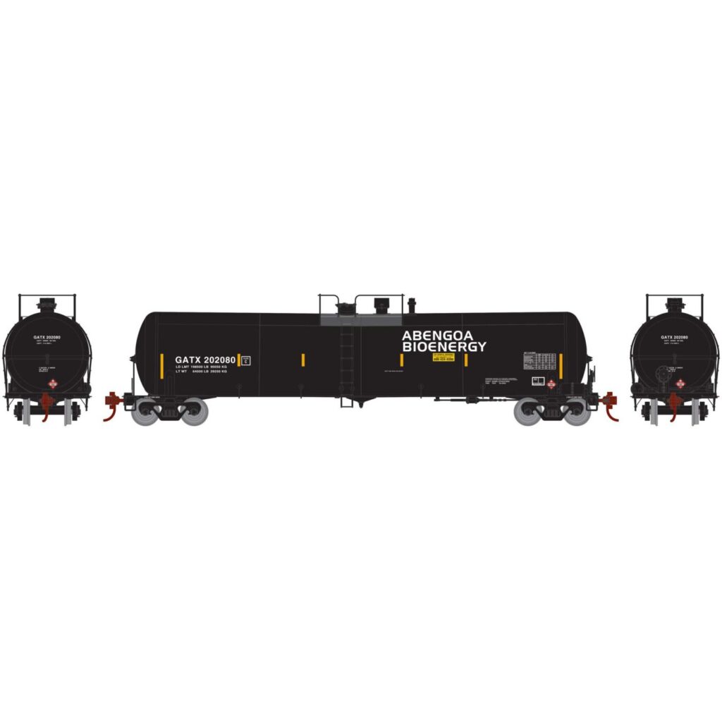 Athearn HO 30,000 Gallon Tank Car Abengoa Bioenergy "GATX" - Spring ...