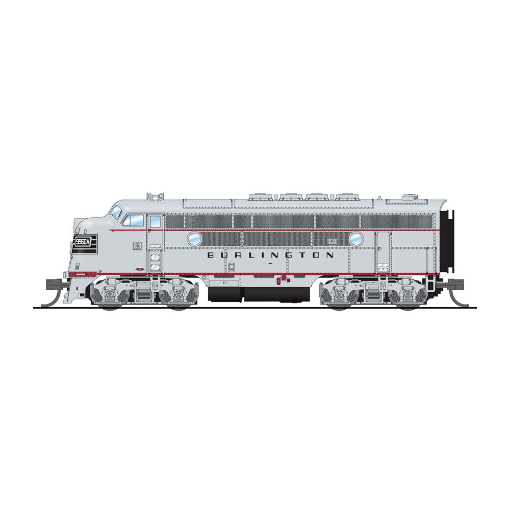 Broadway Limited Paragon 4 N F3A Chicago Burlington & Quincy w/ DCC & Sound - Spring Creek Model ...