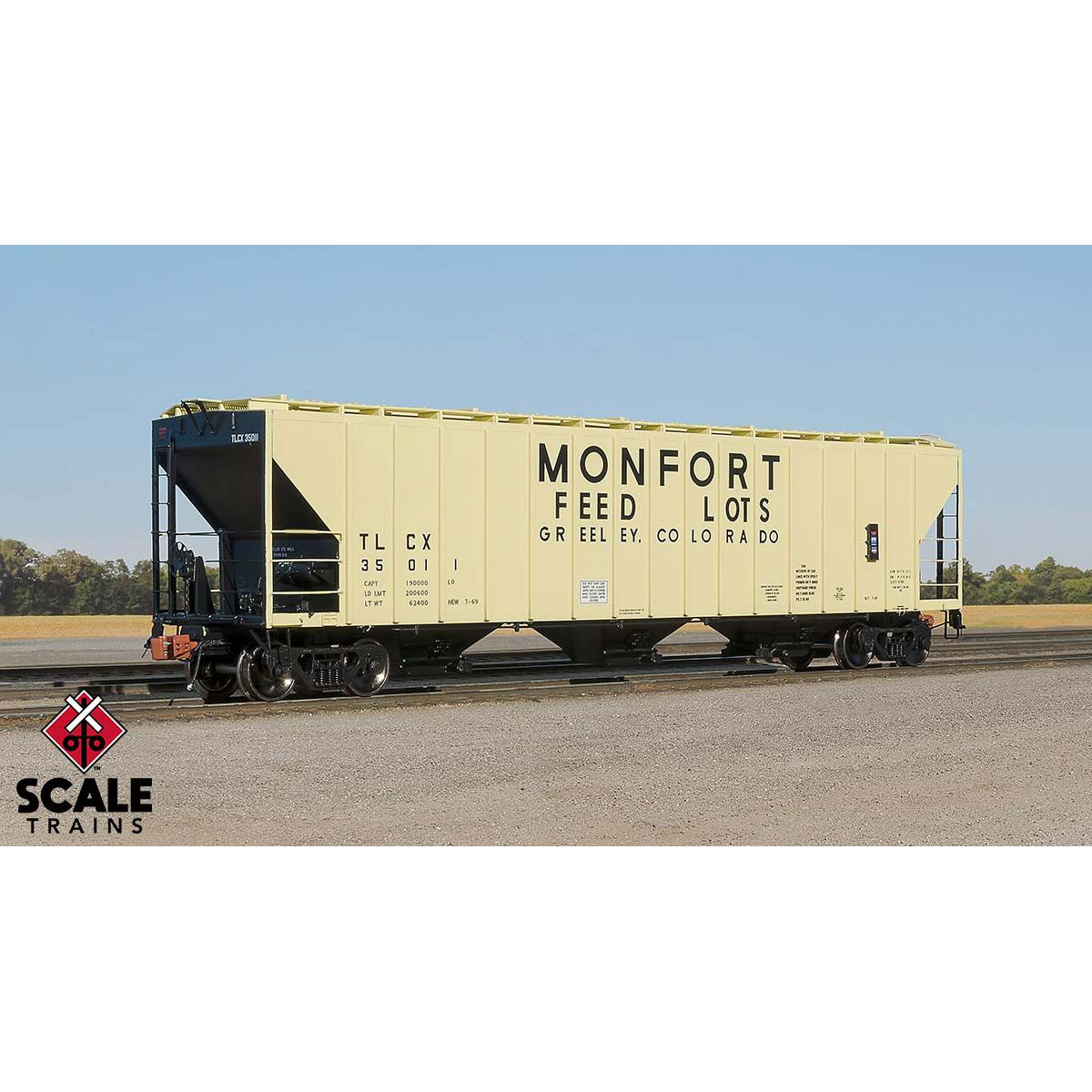 Scale Trains HO Rivet Counter PS-2 4785 Covered Hopper Monfort Feed ...