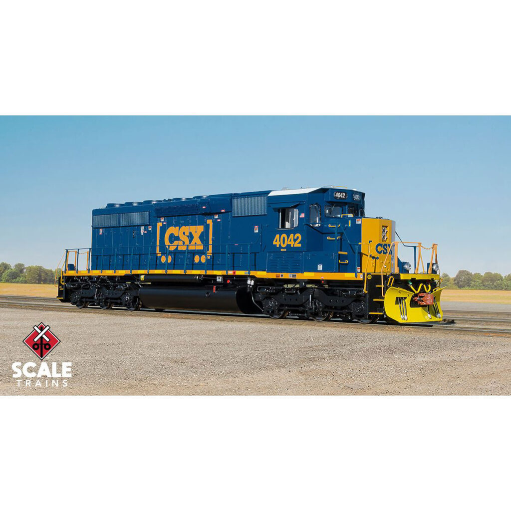 Scale Trains HO Rivet Counter SD40-3 CSX "Boxcar with Yellow Plow" w/ DCC & Sound - Spring Creek ...