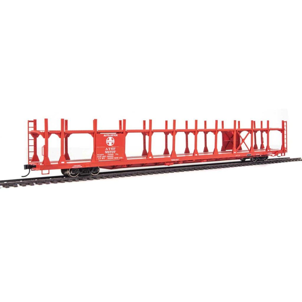 Walthers Mainline HO Open Bi-Level Auto Rack Santa Fe - Spring Creek ...