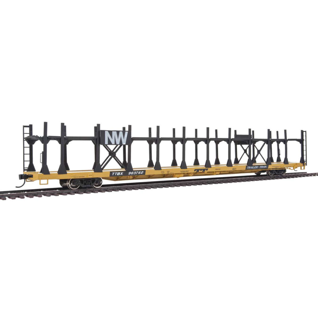 Walthers Mainline HO Open Bi-Level Autorack Norfolk Western - Spring ...