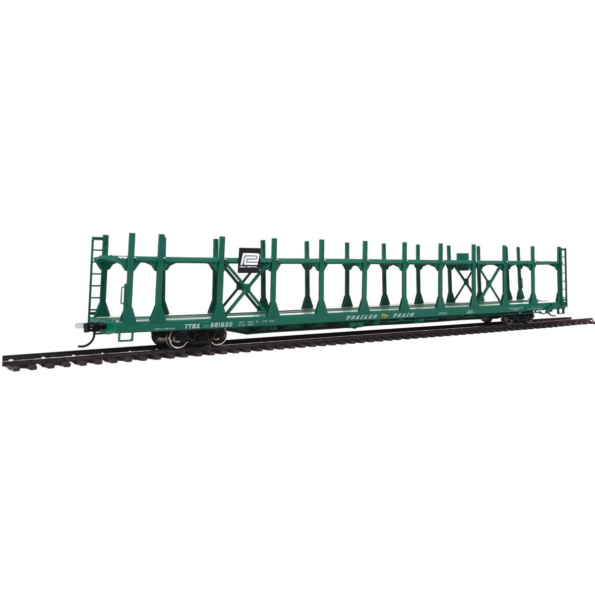 Walthers Mainline HO Open Bi-Level Auto Rack Penn Central - Spring ...