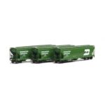 Athearn Genesis HO ACF 4600 Covered Hopper Burlington Northern 3 Pack ...
