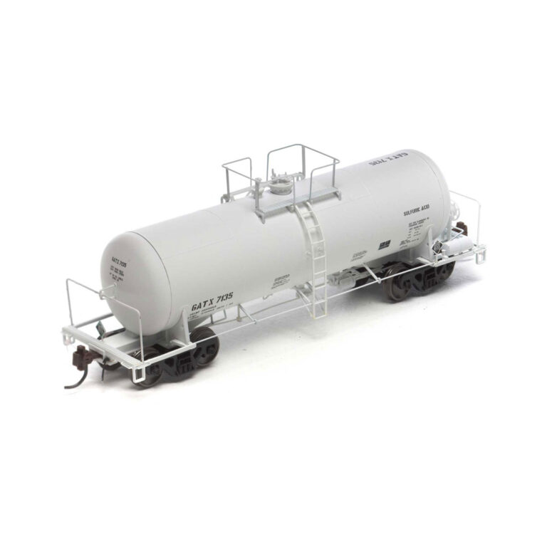 Athearn Genesis HO 13,600 Gallon Acid Tank Car GATX "White" - Spring ...