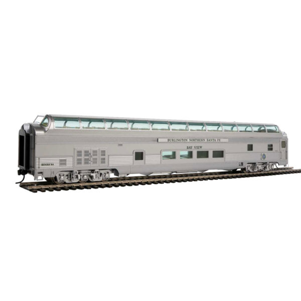 Walthers Proto HO 85' Budd Big Dome Bar Lounge Dormitory BNSF #31 "Bay View" w/ Lights - Spring ...