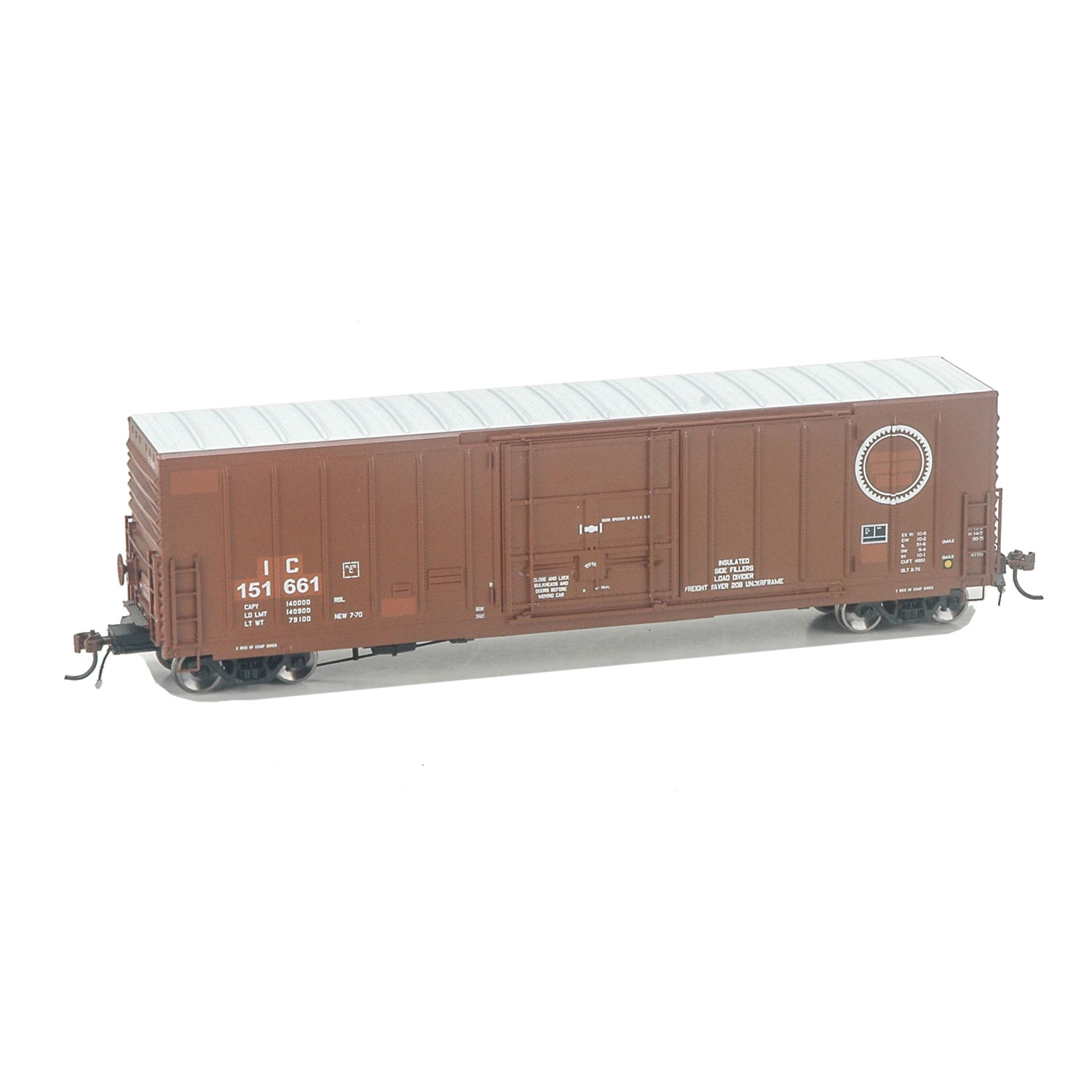 Athearn Genesis HO 50' PC&F Box Car Illinois Central "ex MP, Rib Side w ...