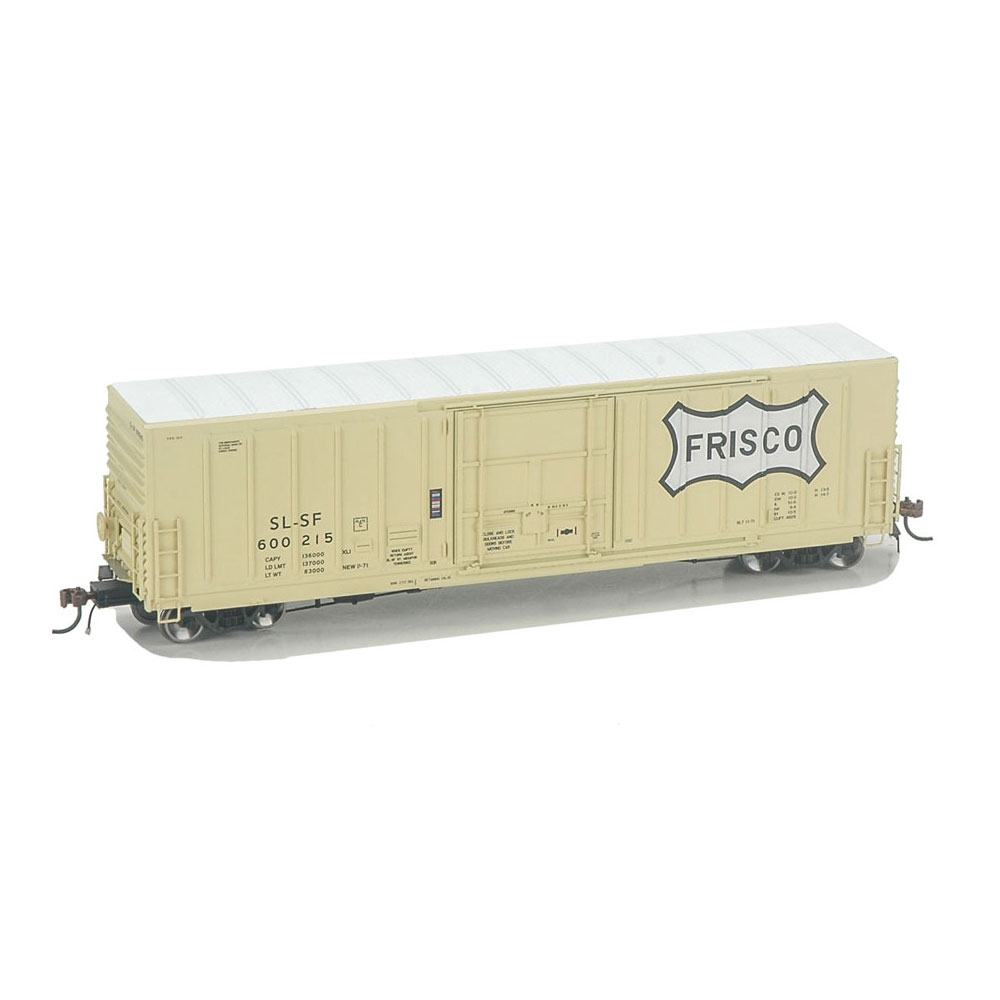 Athearn Genesis HO 50' PC&F Box Car Frisco "Rib Side w/ 10' 6" Door ...