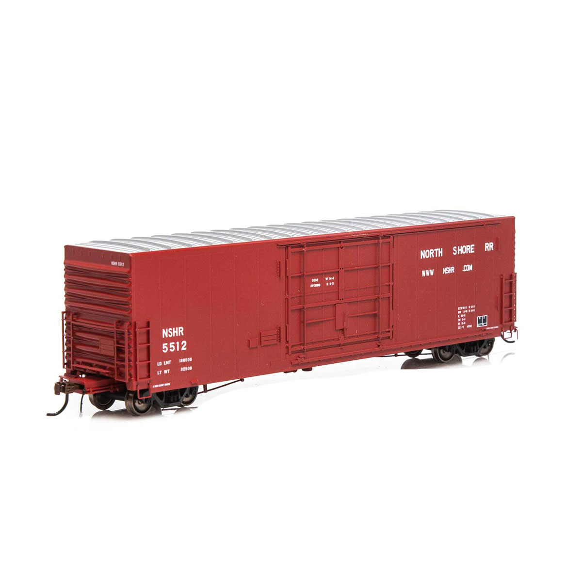 Athearn Genesis HO 50' PC&F Box Car North Shore RR "Riveted Side w/ 14 ...