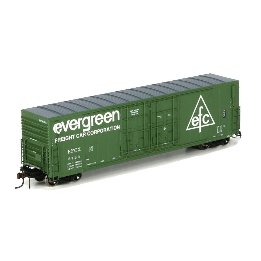 Athearn Genesis HO 50' PC&F Box Car Evergreen "Riveted Side w/ 8' & 8 ...