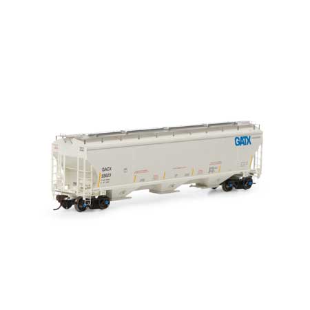 Athearn Genesis HO Trinity 3 Bay Hopper GATX Leasing "Blue Lettering" - Spring Creek Model Trains