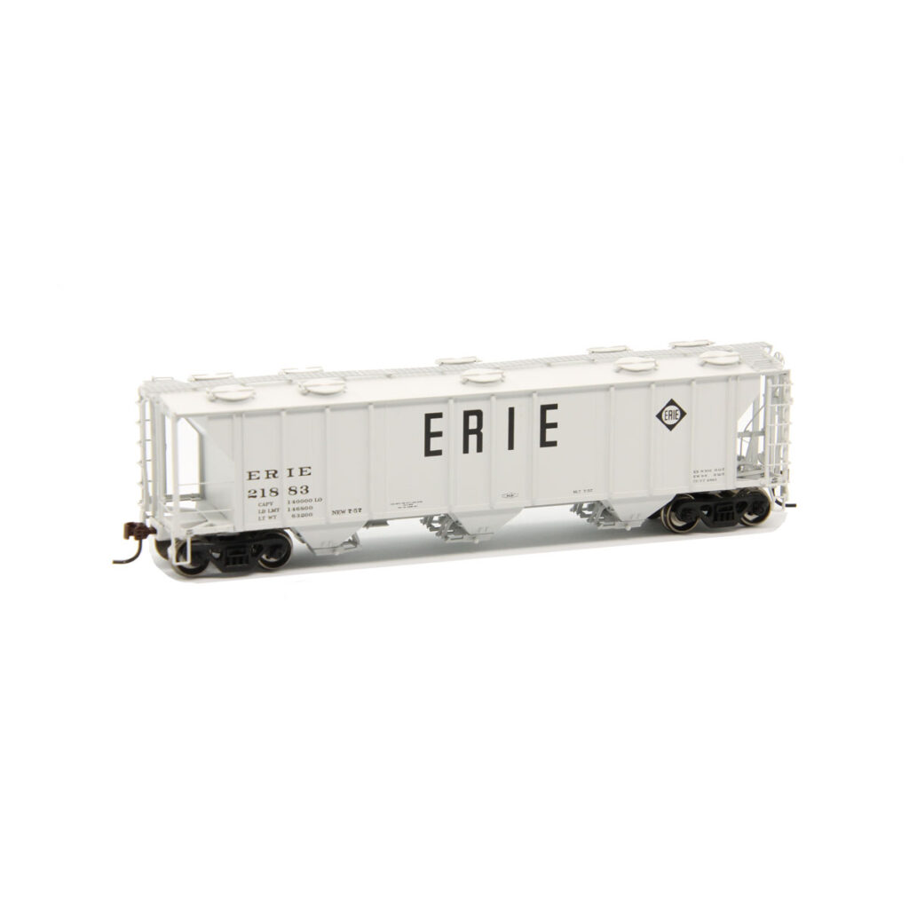 Athearn HO PS-2 2893 3-Bay Covered Hopper Erie - Spring Creek Model Trains