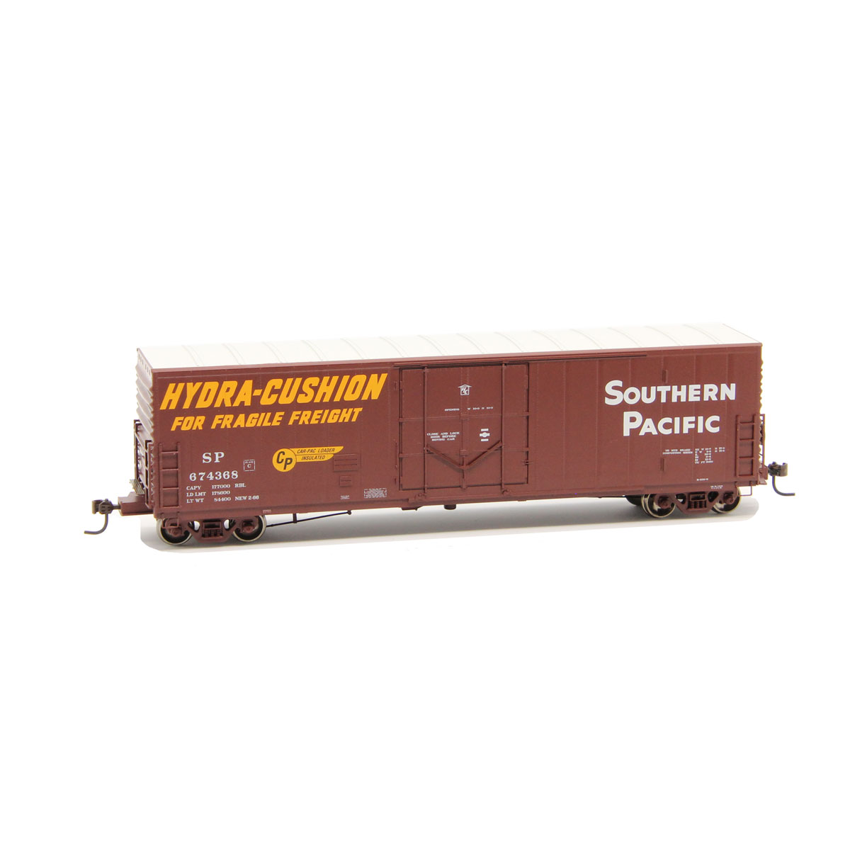 Athearn HO 50' PC&F Box Car Southern Pacific "Hydra Cushion, Riveted ...