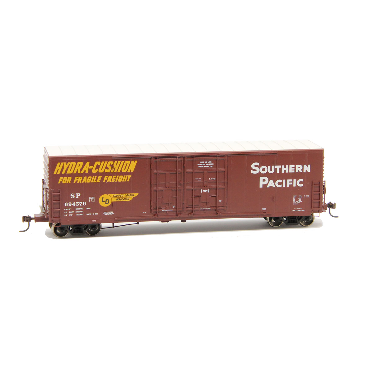 Athearn HO 50' PC&F Box Car Southern Pacific "Hydra Cushion, Riveted ...