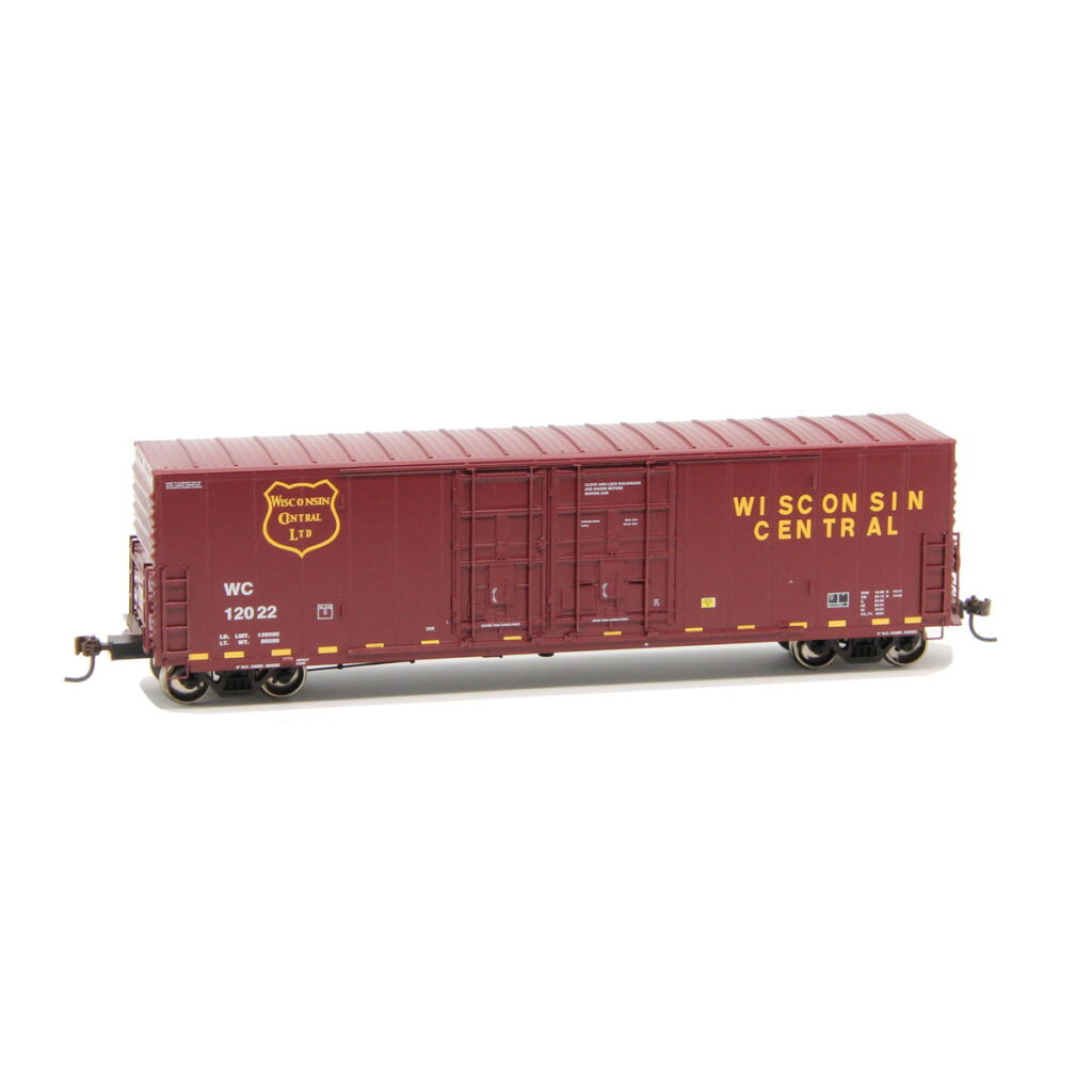 Athearn HO 50' PC&F Box Car Wisconsin Central "Riveted Side w/ 8' & 6 ...