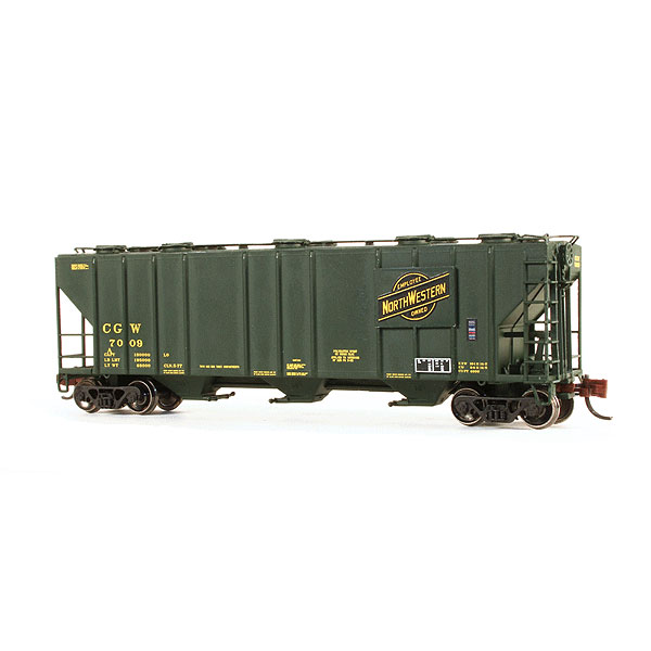 BLMA N PS 4000 Covered Hopper Chicago Great Western "Green, CNW ...
