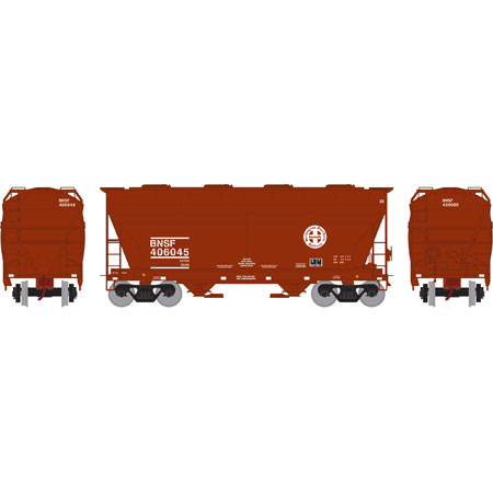 Athearn HO ACF 2970 Covered Hopper BNSF "Small Circle Cross Logo ...