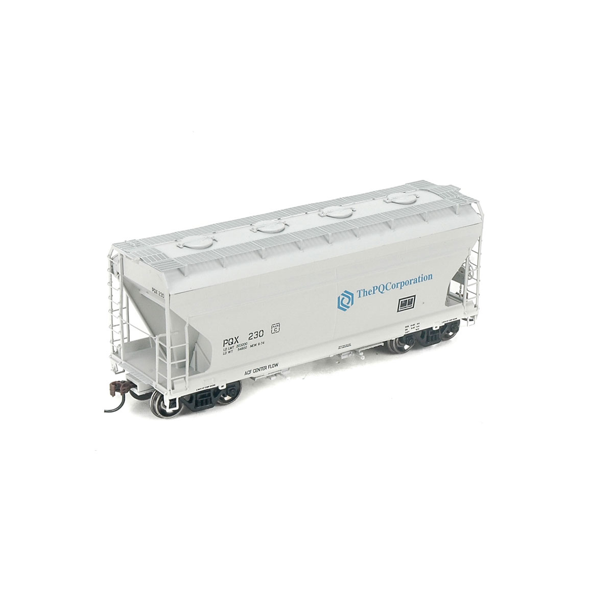 Athearn HO ACF 2970 Covered Hopper PQ Corporation - Spring Creek Model ...