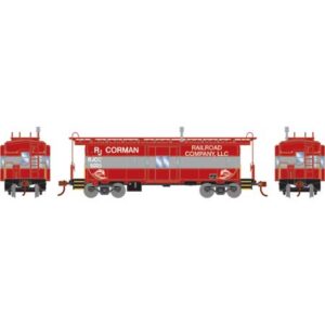 Athearn Roundhouse HO Bay Window Caboose RJ Corman "Silver Stripe ...