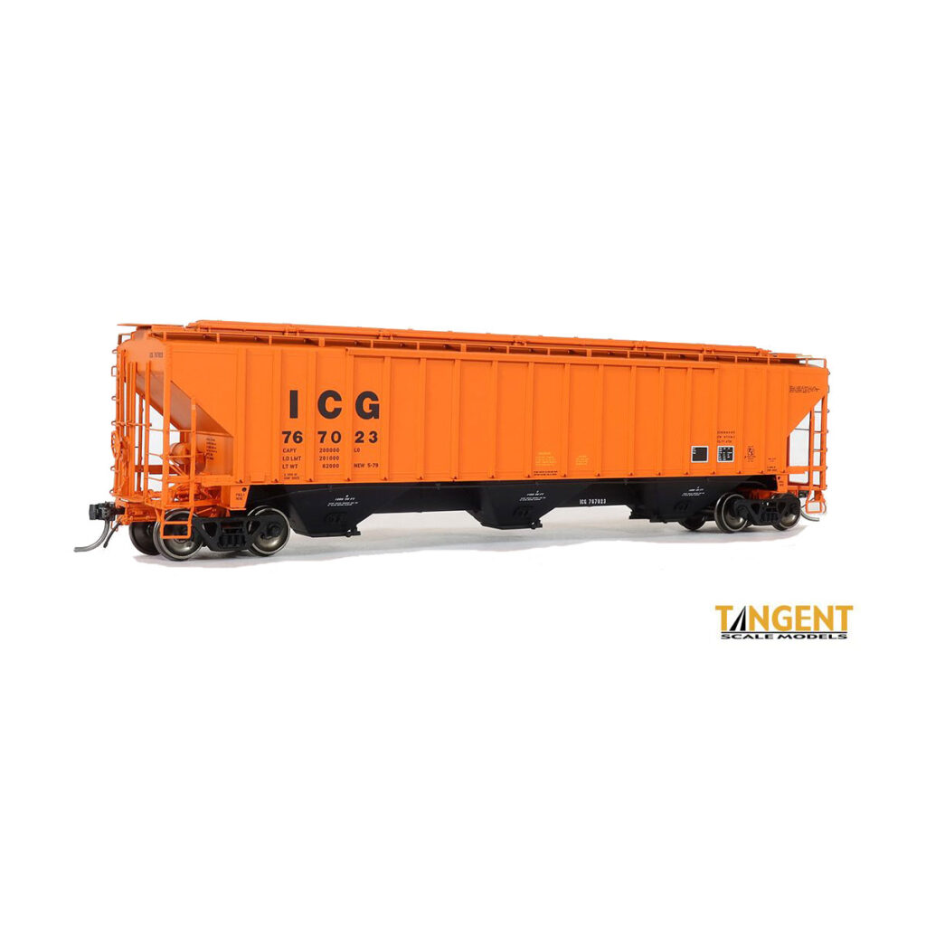 Tangent HO PS-2CD 4750 Covered Hopper Illinois Central Gulf "Simplified ...