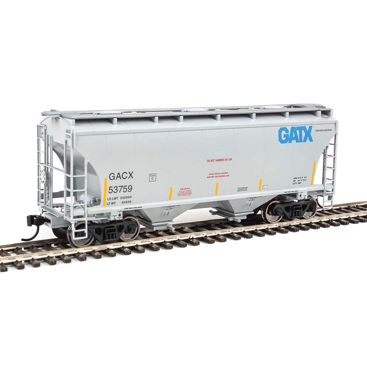 Walthers Mainline HO 39' Trinity 3281 Covered Hopper GATX - Spring ...