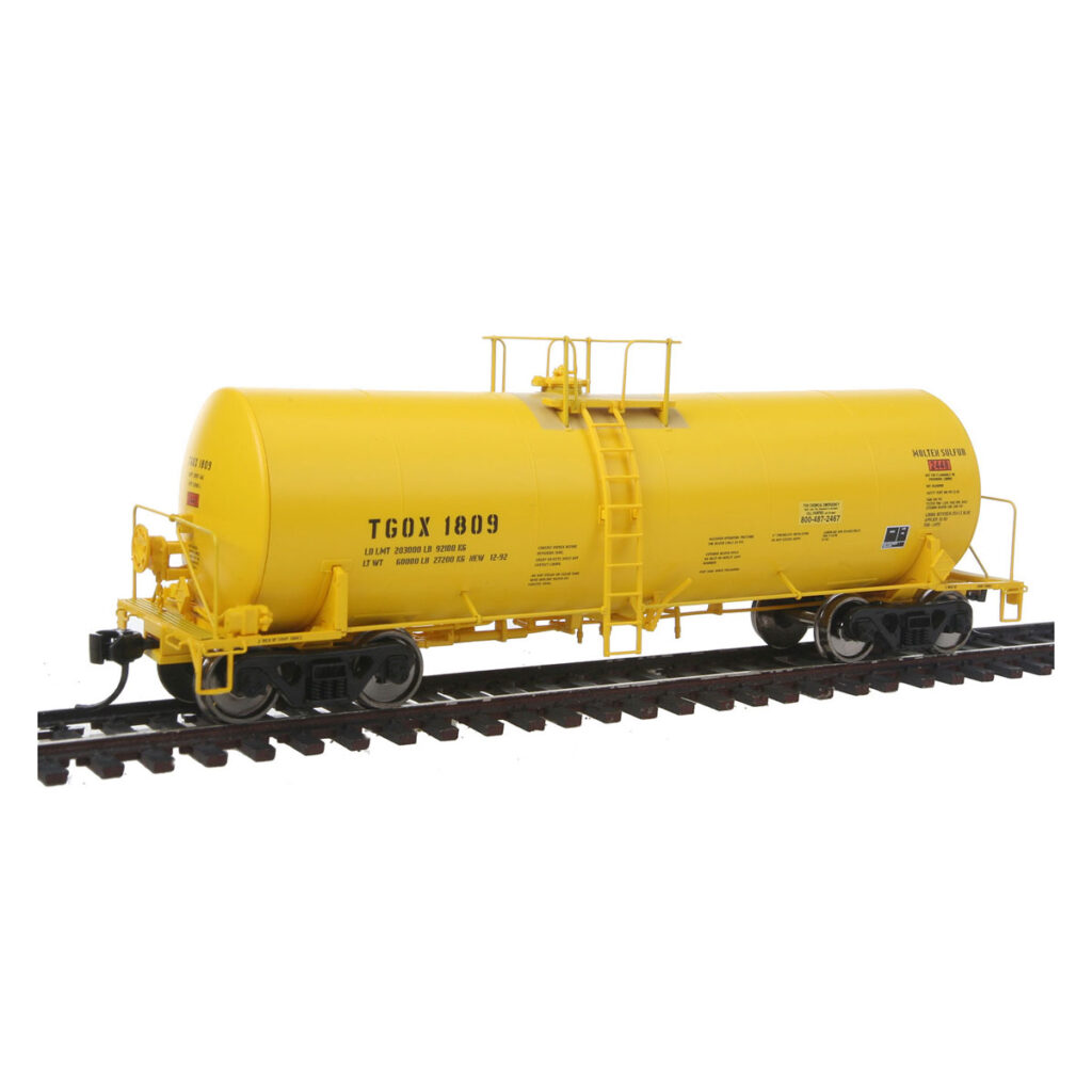 Walthers Proto HO 40' Trinity 14,000 Gallon Molten Sulfur Tank Car ...