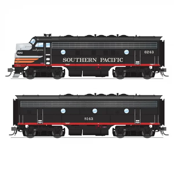 Broadway Limited Paragon 4 HO F7A&B Southern Pacific "Black Widow" w/ DCC & Sound - Spring Creek ...