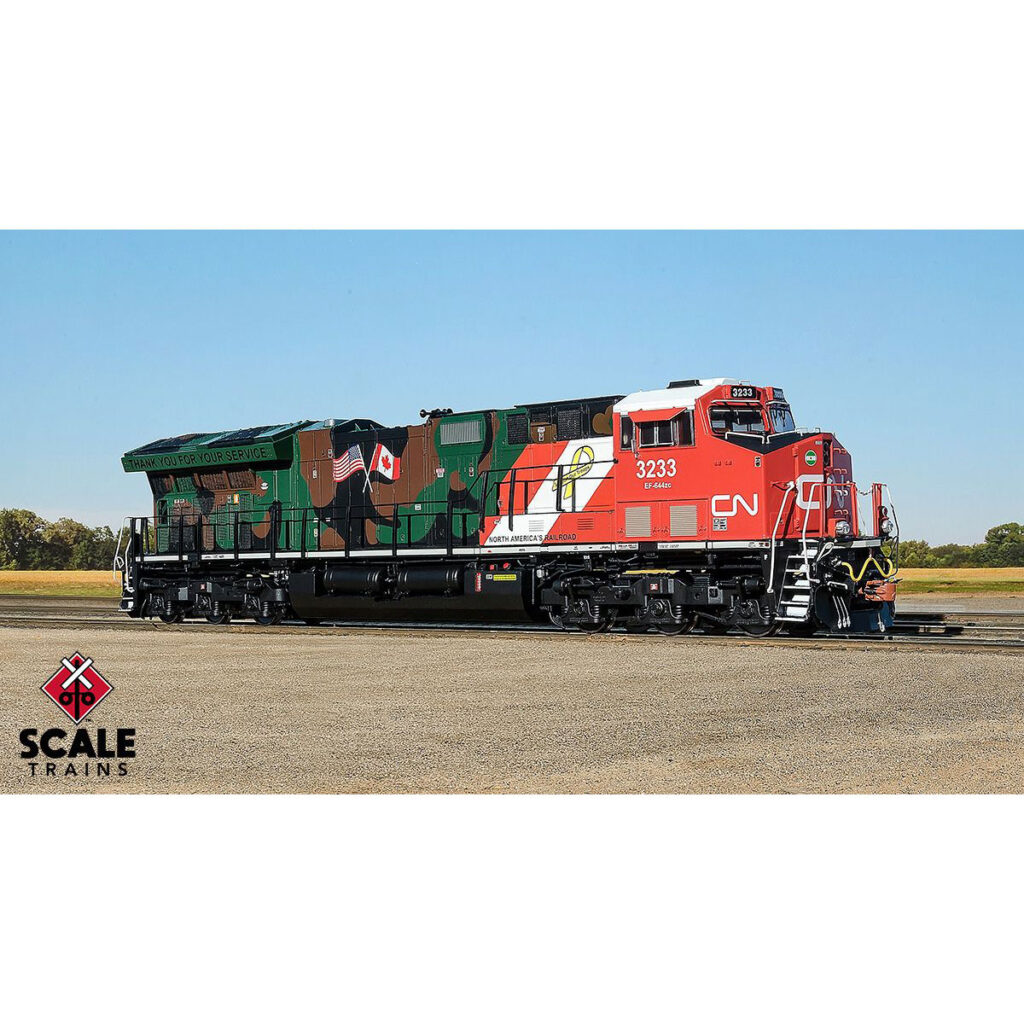 Scale Trains HO Rivet Counter Tier 4 ET44AC Canadian National "Veterans, Angled Exhaust" #3233 w ...