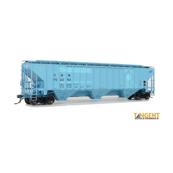 Tangent HO PS-2CD 4750 Covered Hopper Chicago Northwestern "ex RI, Full ...