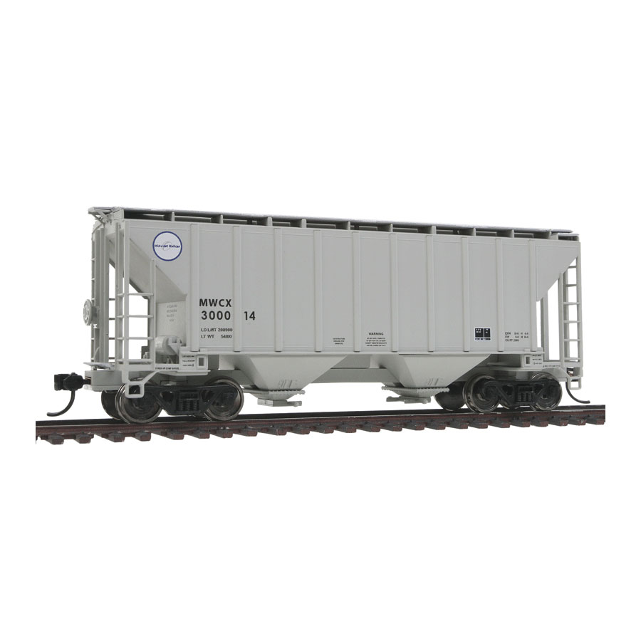Walthers Mainline HO 37' Trinity 2980 Covered Hopper Midwest Railcar ...