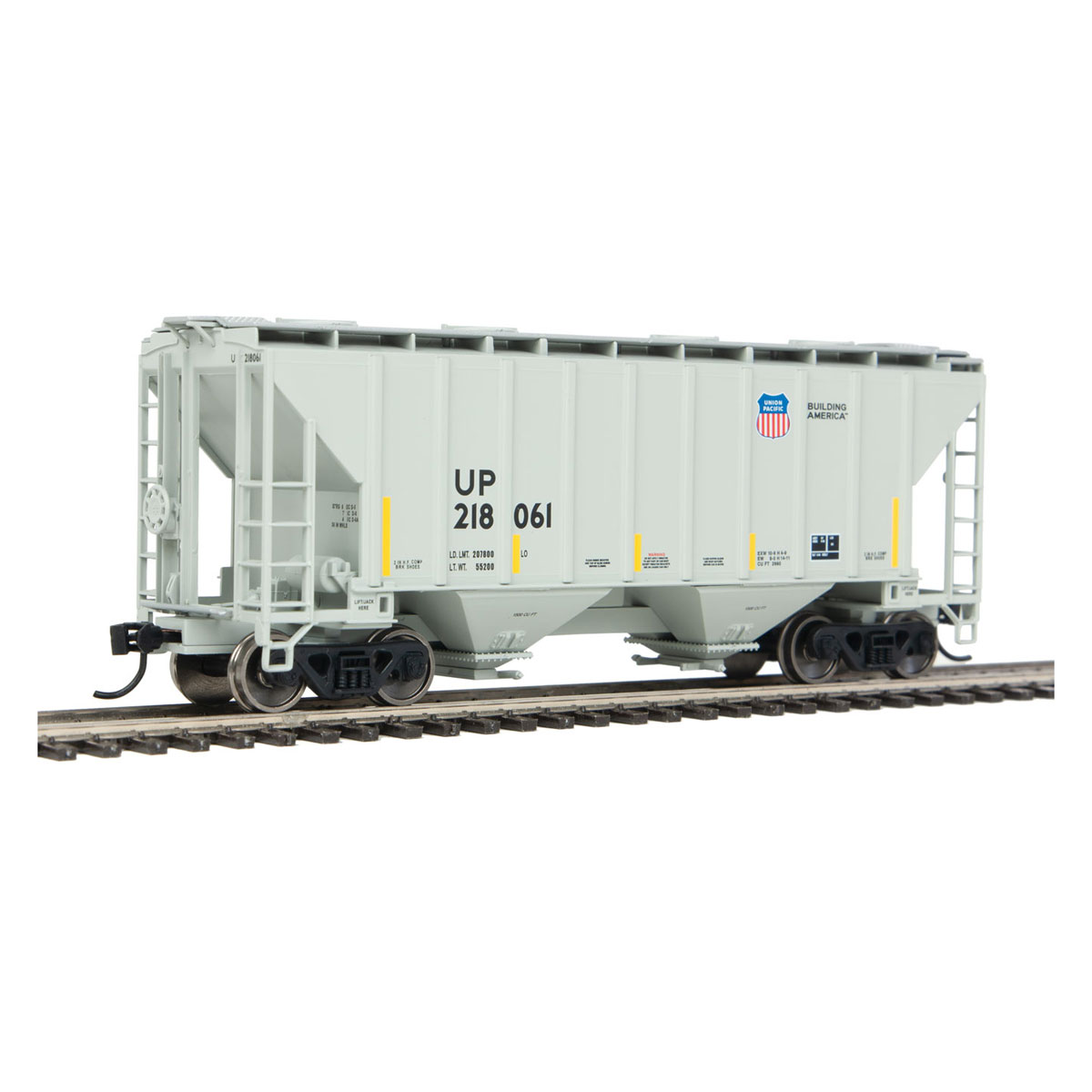 Walthers Mainline HO 37' Trinity 2980 Covered Hopper Union Pacific ...