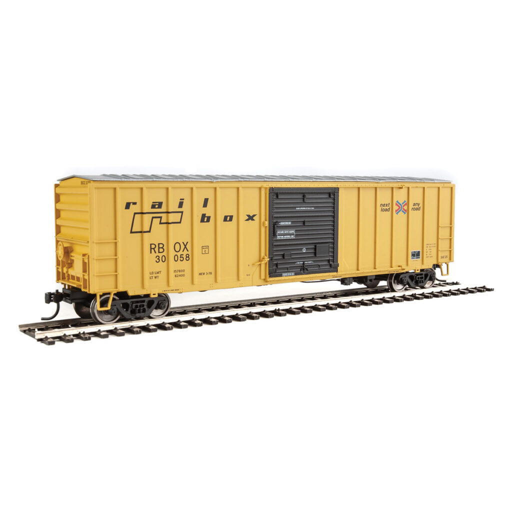 Walthers Mainline HO 50' ACF Box Car Railbox "RBOX, Small Logo ...