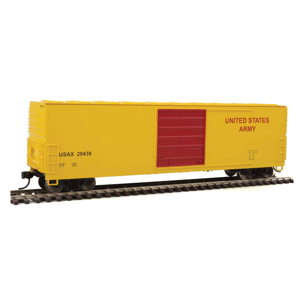 Walthers Mainline HO 50' Evans Smooth Side Box Car US Army - Spring ...
