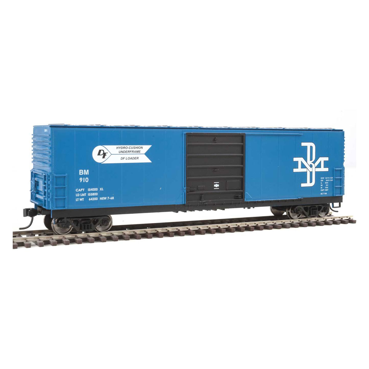 Walthers Mainline HO 50' Evans Smooth Side Box Car Boston & Maine ...
