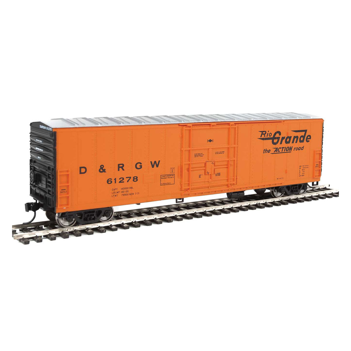 Walthers Mainline HO 50' FGE Insulated Box Car Denver & Rio Grande ...