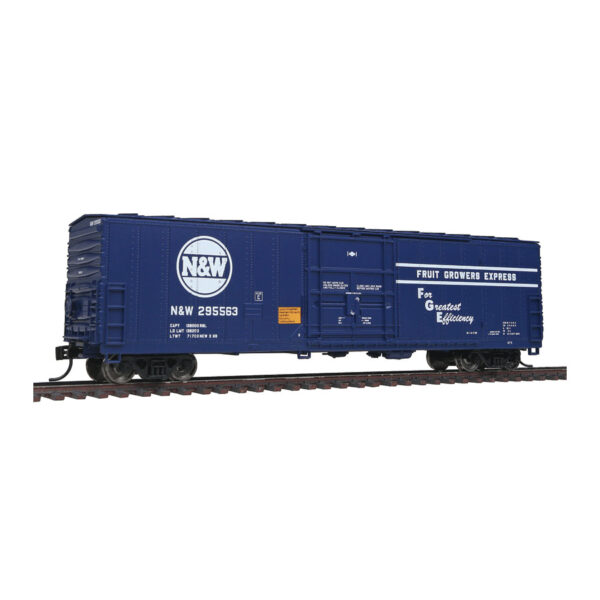 Walthers Mainline HO 50' FGE Insulated Box Car Norfolk Western "Blue ...