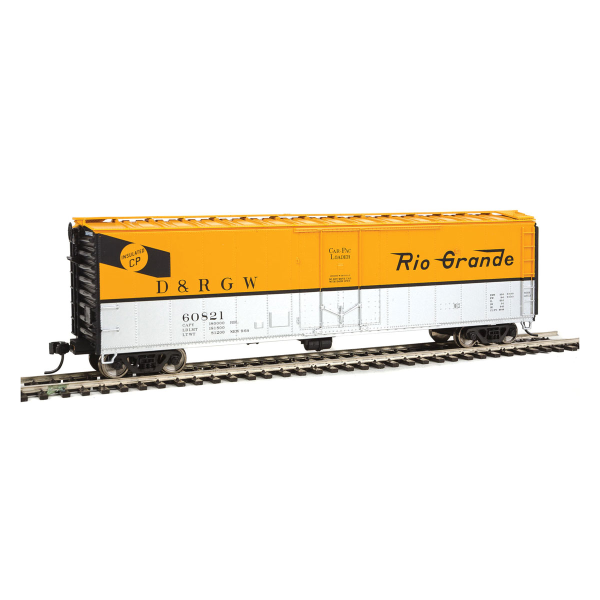 Walthers Mainline HO 50' PC&F Insulated Box Car Denver & Rio Grande ...